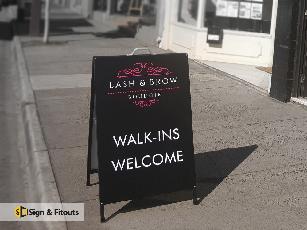 A-Frame - Sign And Fitouts