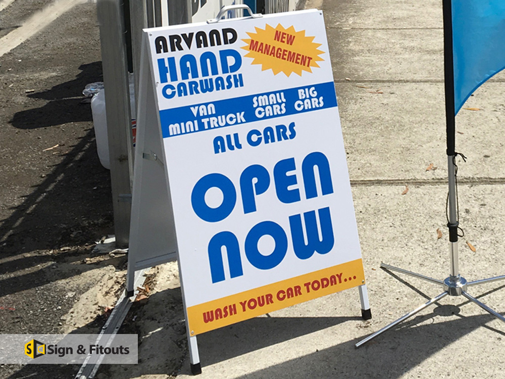 A-Frame - Sign And Fitouts