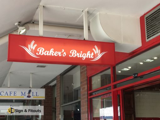 Double-Sided Rectangular Light Box Sign - Sign And Fitouts