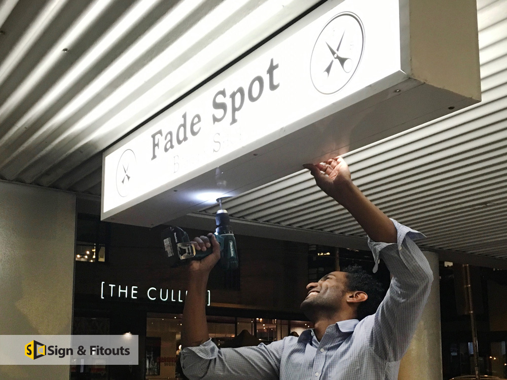 Double-Sided Rectangular Light Box Sign - Sign And Fitouts