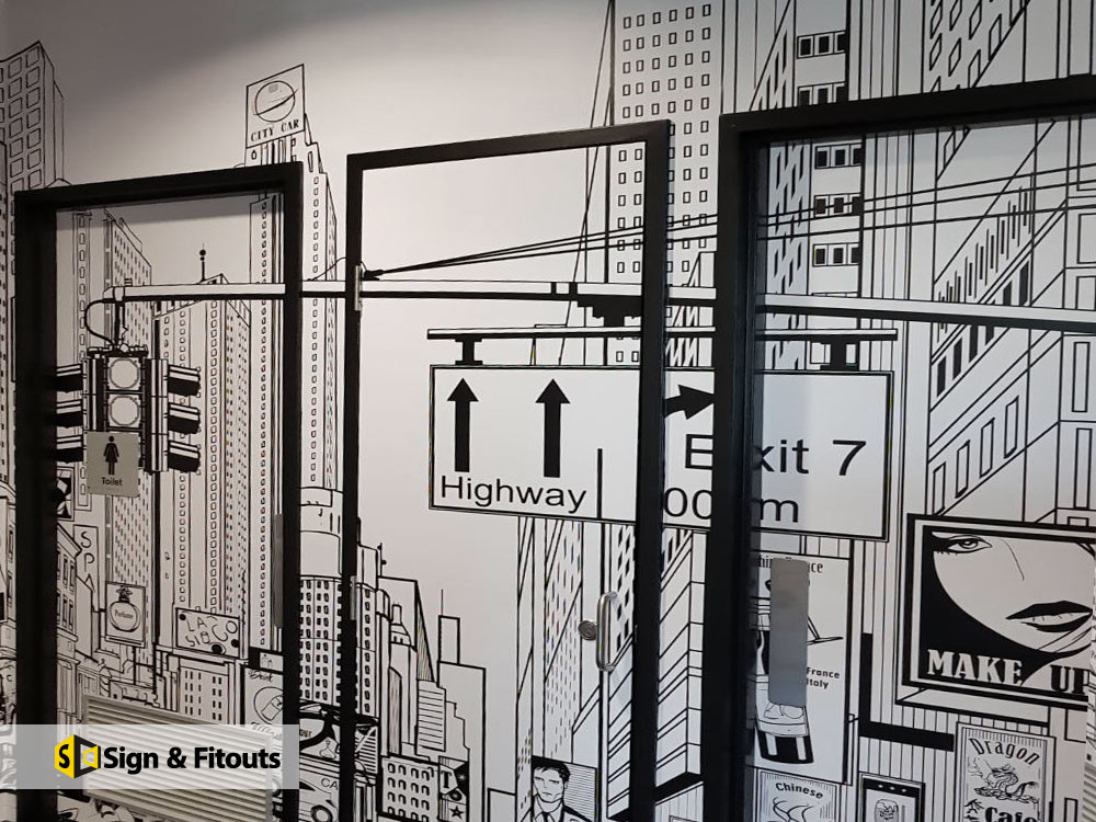 Custom wallpaper - Sign And Fitouts