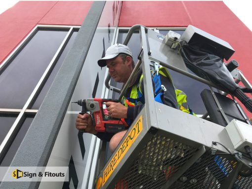 Signage Installation Service - Sign & Fitouts