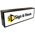 Single-Sided Rectangular Light Box Sign - Sign And Fitouts