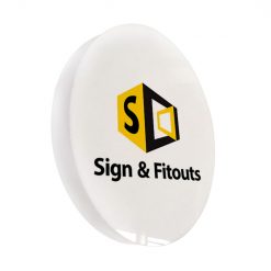 Double-Sided Round Light Box Sign - Sign And Fitouts