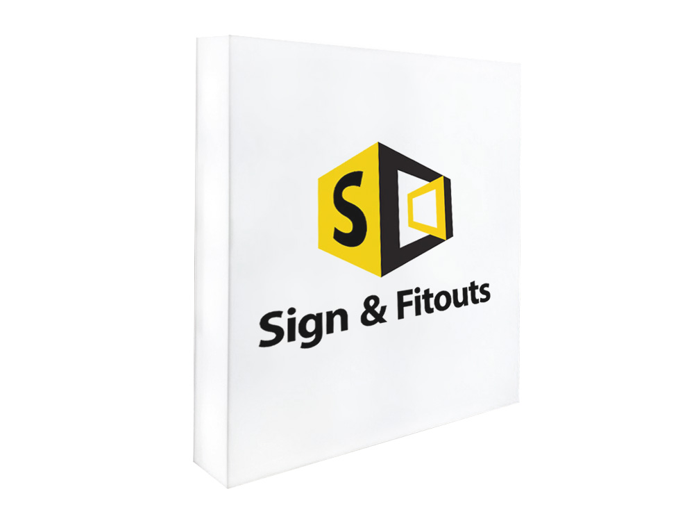 Single-Sided Rectangular Acrylic Light Box Sign - Sign And Fitouts