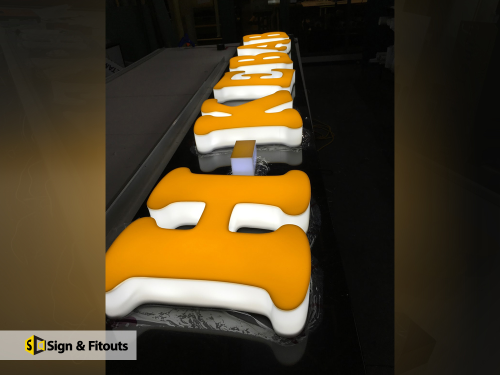 Fabricated acrylic letters - Led sign - 3D Illuminated sign - shop sign ...