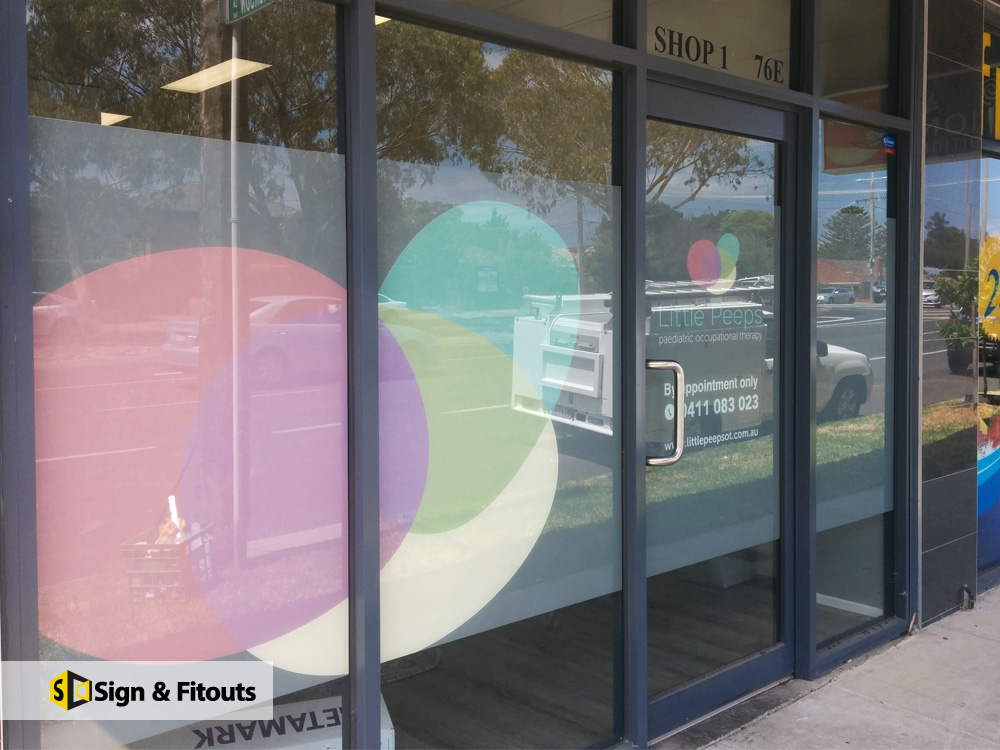 How to install window signs from inside? - Sign And Fitouts