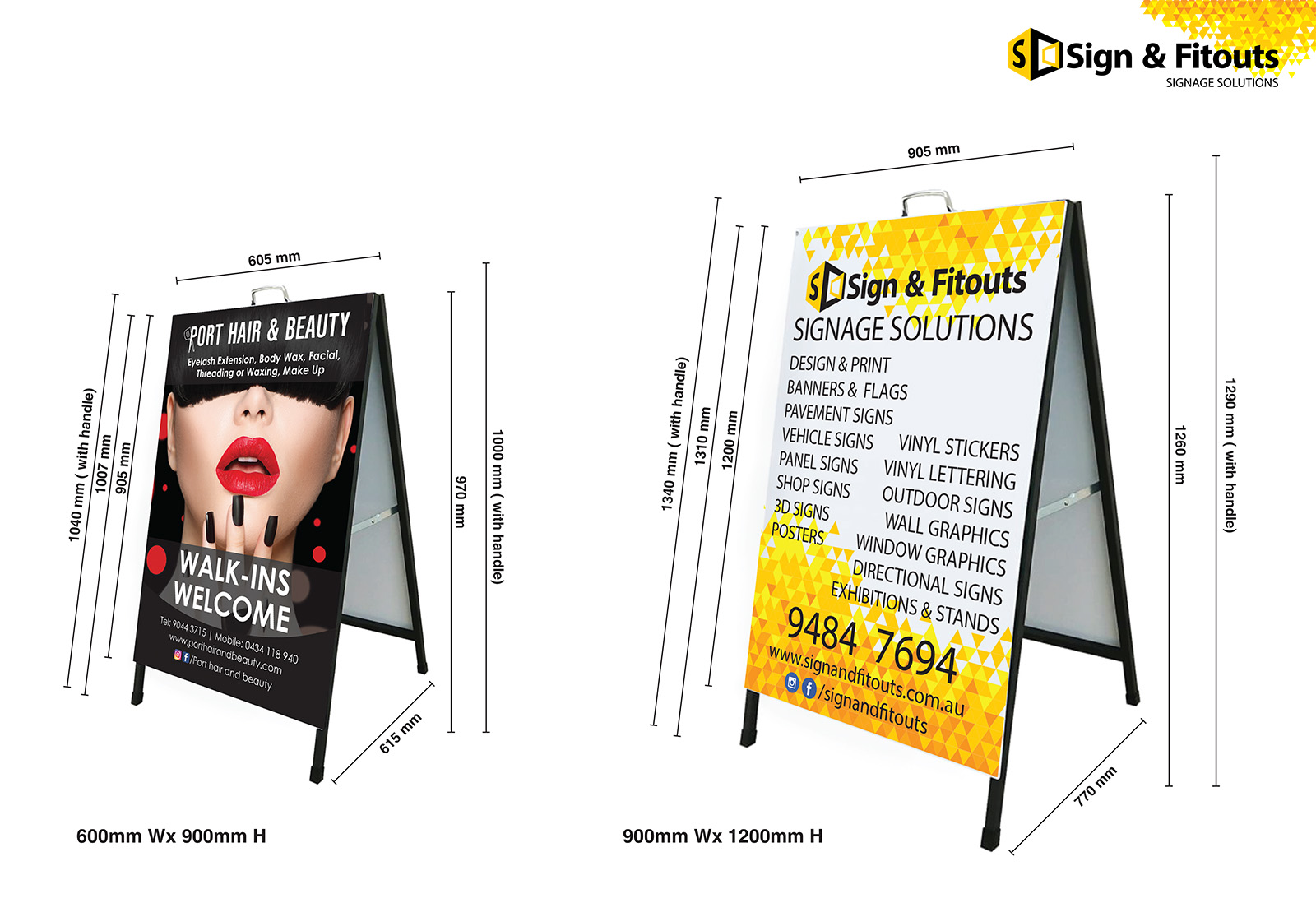 A-Frame - Sign And Fitouts