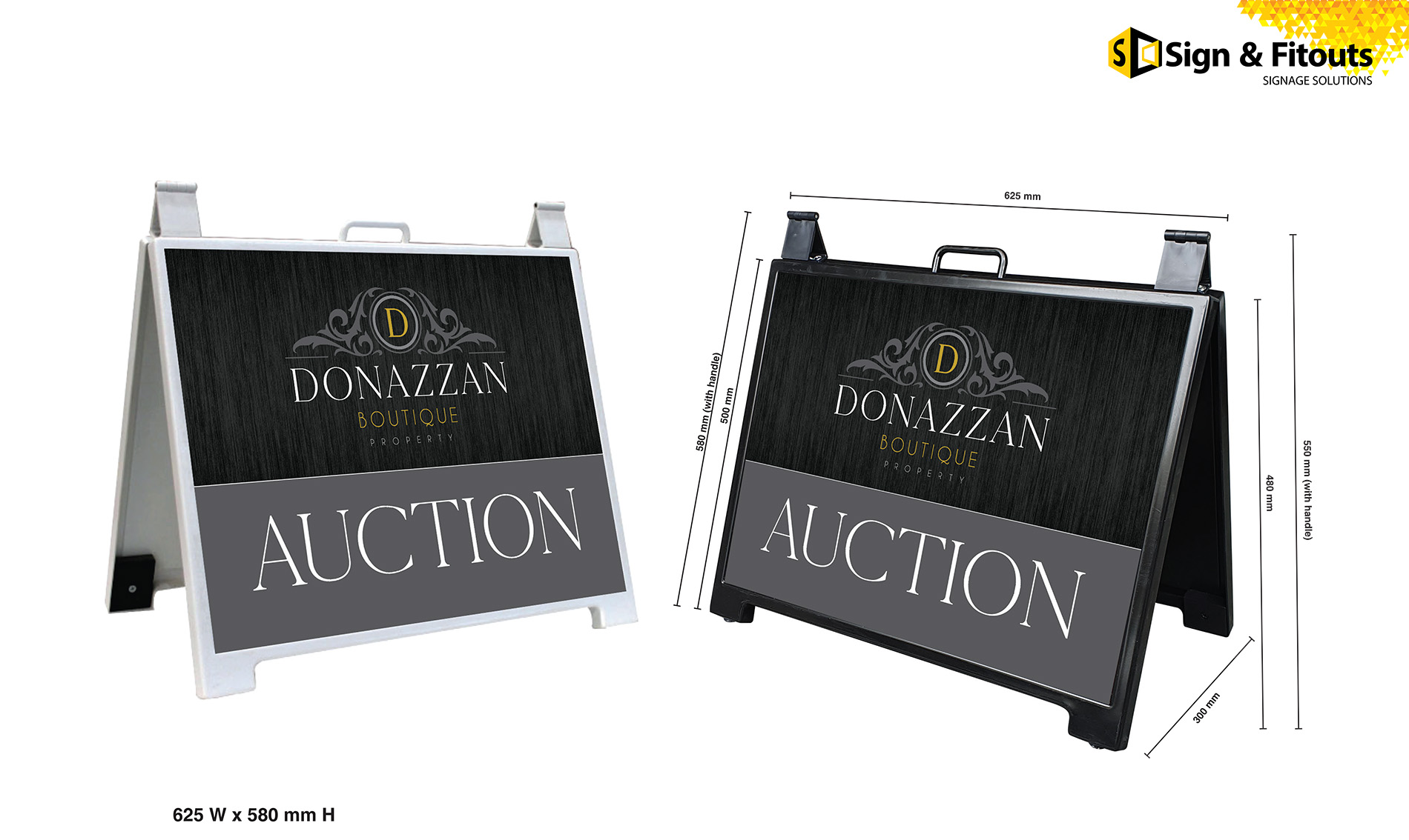 Real Estate A-Frame Sign - Sign And Fitouts