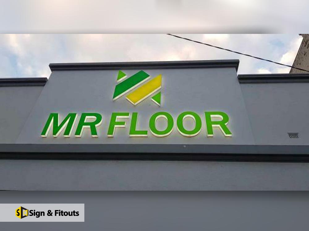 3D illuminated building sign - Sign And Fitouts