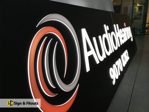 3D Sign Featuring Push Through Letters - Sign And Fitouts