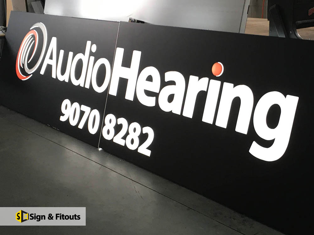 3D Sign Featuring Push Through Letters - Sign And Fitouts