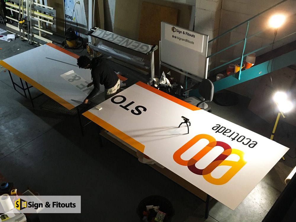 panel sign fabrication - Sign And Fitouts